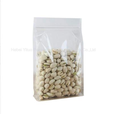 China Clear Ziplock Flexible Packaging Bags with Custom Logo - Square Shape Design, 1000pcs MOQ, Food-Grade Plastic Materials for sale