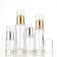 China 100ml Glass Lotion Bottle with Press Pump - Custom Logo Reusable Packaging (MOQ 1000pcs) for sale