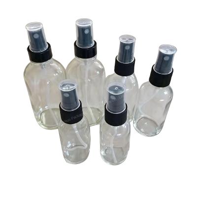 China 60ml Glass Cosmetic Spray Bottle with Press Pump - 3.5cm Width, 15-17cm Height for Skincare and Essential Oils for sale