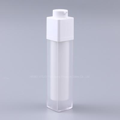 China Plastic Airless Pump Bottles 3.1cm x 15.3cm for Skin Care Packaging with Custom Colors for sale