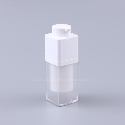 China 30ml Cosmetic Airless Pump Bottle - BPA-Free PP Plastic with 3.1cm Width Anti-Corrosion Design for sale