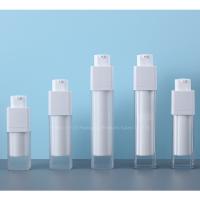 China Customized 50ml Airless Pump Bottles Refillable for Cosmetics - 3.1cm Width × 15.3cm Height PP Packaging for sale