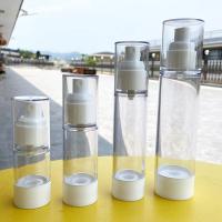 China 100ml Reusable Airless Lotion Pump Bottle with Custom Logo - 5.1cm × 15.3cm PP Plastic Container for sale