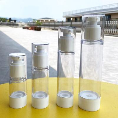 China 100ml Reusable Airless Lotion Pump Bottle with Custom Logo - 5.1cm × 15.3cm PP Plastic Container for sale
