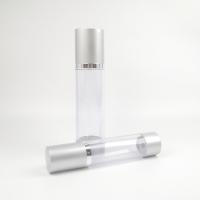 China 100ml Opaque Airless Pump Bottle Cylinder Shape 5.1cm Width PP Plastic Cosmetic Container for sale