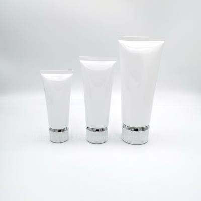 China Extruded Plastic Cosmetic Squeeze Tubes 5ml-250ml with Lids, PE Material 13-60mm Diameter for Creams and Lotions for sale