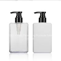 China Square Shampoo Bottle With Press Pump Dispenser Leak Proof Design For Shampoo for sale