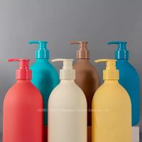 China 500ml PET Plastic Shampoo Container with Press Pump - 8cm × 15.4cm Square Bottle for Hair Care Products for sale