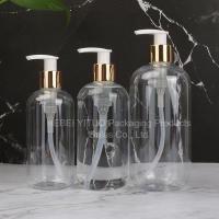 China 500ml PET Plastic Shampoo Container with Press Pump Sealing - Refillable Travel Bottle 15.4cm x 7.5cm for sale