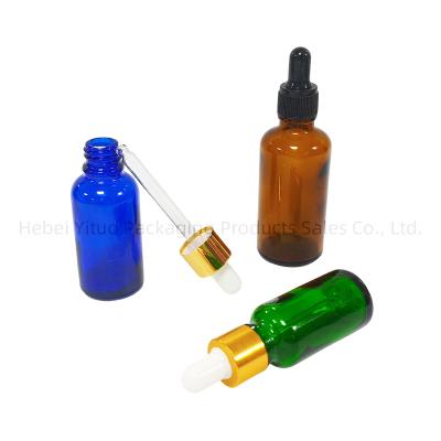 China 30ml Glass Dropper Bottle Essential Oil Roller Bottle Leak Resistant Reusable Container for sale