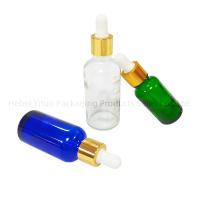 China 20ml 30ml 50ml 100ml Essential Oil Glass Dropper Bottles with Rubber Cap UV Protection for sale