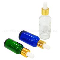 China 20ml 30ml 50ml 100ml Essential Oil Glass Dropper Bottles with Rubber Cap UV Protection for sale