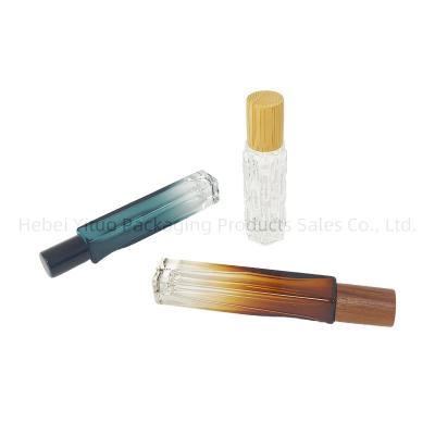 China 10ml 20ml Empty Perfume Bottles Brown Borosilicate Glass Square Spray Bottles for sale
