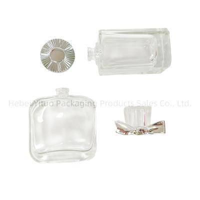 China Square Sprayer Glass Bottles 100ml Clear for sale