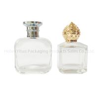 China Borosilicate Glass Perfume Bottle 50ml with Plastic Pump Leakproof Design for Fragrance Dispensing for sale