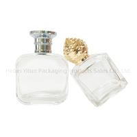 China Borosilicate Glass Perfume Bottle 50ml with Plastic Pump Leakproof Design for Fragrance Dispensing for sale
