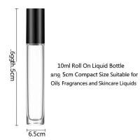 China 10ml Roll On Bottle 6.5cm Compact Size for Essential Oils Fragrances and Skincare Liquids for sale