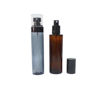 China Travel Size Spray Bottle 30ml Cylinder Shape Clear Refillable Container for Cosmetic Sanitizer and Essential Oil for sale