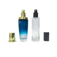 China Custom Cosmetic Spray Bottle 100ml Refillable Fine Mist with Screw Cream Pump for sale