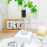 China Customizable 30ml Glass Perfume Bottles with Spray Pump Leak Proof Travel Size for sale