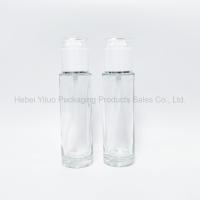 China Clear Glass Lotion Bottle 100ml Cosmetic for sale
