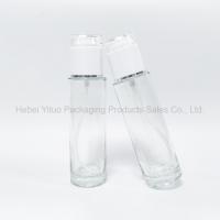 China Clear Glass Lotion Bottle 100ml Cosmetic for sale