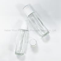 China Clear Glass Lotion Bottle 100ml Cosmetic for sale