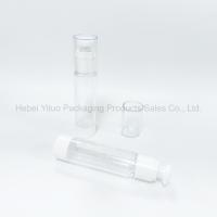 China Empty Lotion Bottles 110mm x 40mm Printing Area PMMA Plastic Leakproof Custom Logo for sale