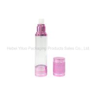 China Custom PP Metal Shoulder Airless Pump Bottle 30ml 50ml for Cosmetics Skincare for sale