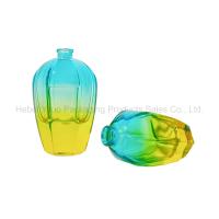 China Green Glass Bulk Perfume Bottles 30ml 50ml 100ml Excellent Sealing Spray Press Pump for sale