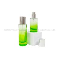 China 18mm Neck 30ml 50ml 100ml Clear Glass Perfume Bottles Leak Proof Refillable Sample Containers with Cap and Pump for sale