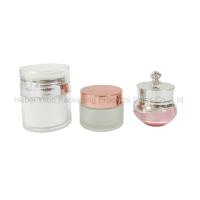 China 50g BPA Free Ecofriendly Cosmetic Cream Jar Customizable Colors Screw Cap for sale
