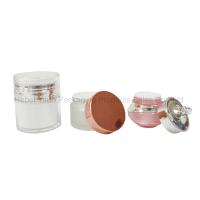 China Custom Acrylic Cosmetic Cream Jar with Screw Cap BPA Free Travel Size 50ml for sale