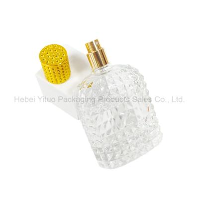 China 50ml Borosilicate Glass Perfume Bottle 7x10cm Leak Proof Travel Atomizer for sale