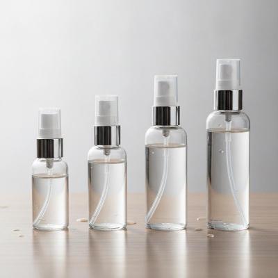 China Transparent Plastic Refillable Cosmetic Spray Bottle 50ml100ml Personal Care for sale