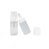 China Wholesale Transparent Cap Frosted Plastic Airless Spray Bottle Mini Portable Skincare Liquid Dispenser for sale
