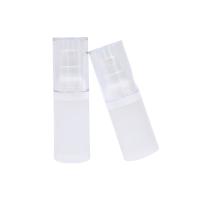 China Wholesale Transparent Cap Frosted Plastic Airless Spray Bottle Mini Portable Skincare Liquid Dispenser for sale