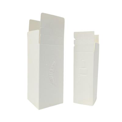China Biodegradable Flat Molded Fiber Box Blanks, Custom Emboss Foldable Pulp Packaging For Cosmetic Packaging for sale