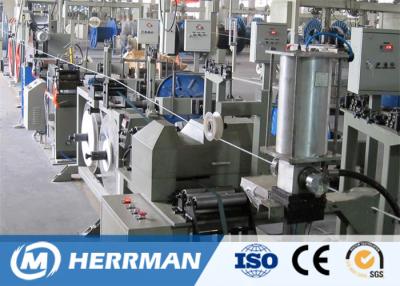 China Outdoor Fiber Optic Cable Production Line Cable Jacketing Machine With Metal Armoring for sale
