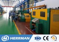 China Al Alloy Wire / Copper Rod Drawing Machine With Dual Bobbin Take Up High Potency for sale