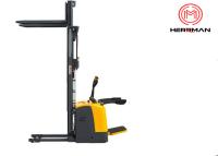 China 1600MM 1.2T Battery Operated Electric Pallet Stacker for sale