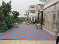 China IAAF Wear Resistant Playground Rubber Safety Tiles 500x500mm High Elasticity for sale