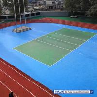 China 13mm Synthetic Sports Vinyl Flooring for Indoor Badminton Courts BWF Approved for sale