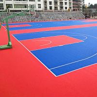 China High Strength Outdoor Interlock Tiles for Basketball Court 304.8x304.8x19mm for sale