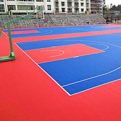 China High Strength Outdoor Interlock Tiles for Basketball Court 304.8x304.8x19mm for sale