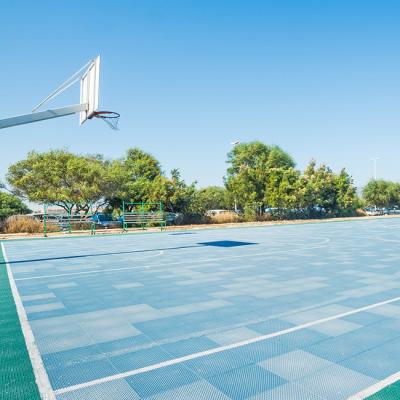 China ITF Certified PP Interlock Tennis Court Tiles 300x300mm Anti Slip Modular Sport Flooring for sale