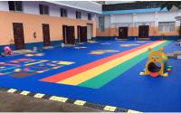 China Suspended Polypropylene Interlocking Sports Tiles 250x250x13mm for Basketball Court for sale