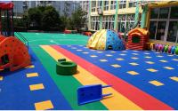 China PP Plastic Suspended Interlocking Sports Tiles 250mm Basketball Court Flooring for sale
