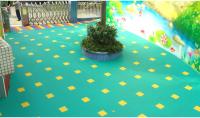 China Children Play Interlock Rubber Tiles 305x305x10mm Outdoor Kindergarten Playground Flooring for sale