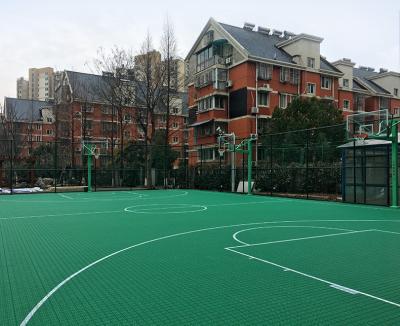 China PP Interlocking Sports Tiles 400x400x18mm Portable Basketball Court Flooring for sale